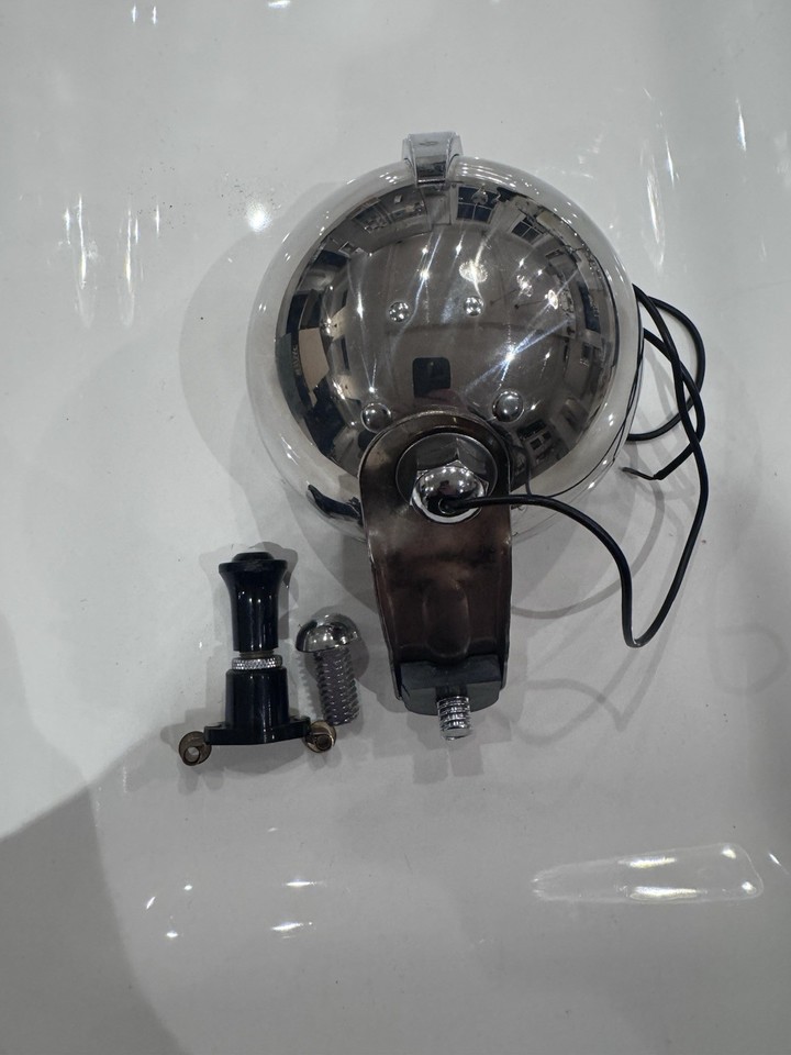 Vintage WIPAC SPOT LAMP (Grey & Chrome finish) Stud Mounting Only Part ...