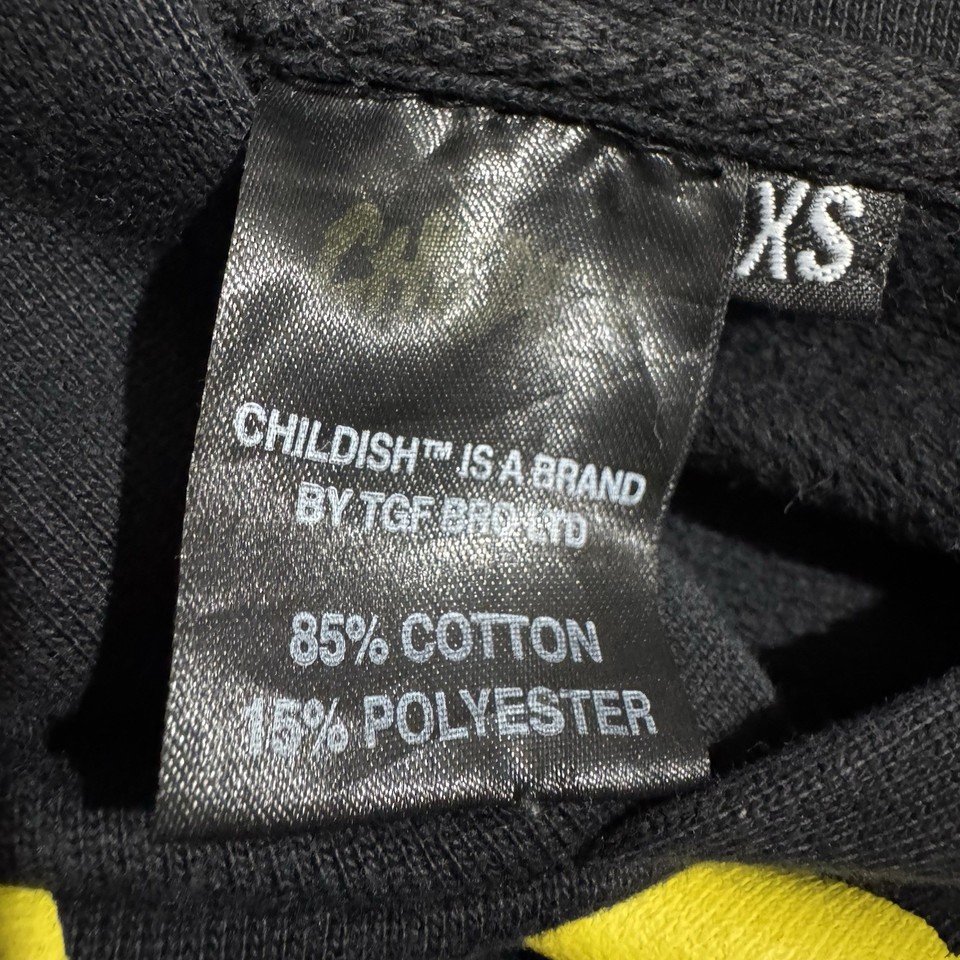 Childish Flame Hoodie TGF Bro Black Oversized Boxy / Baggy Heavyweight ...