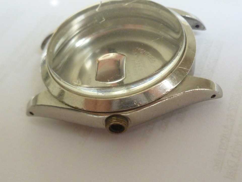 Genuine Rolex 1500 Date 1570 Case With Back Case & Plexi Crystal + dial ...