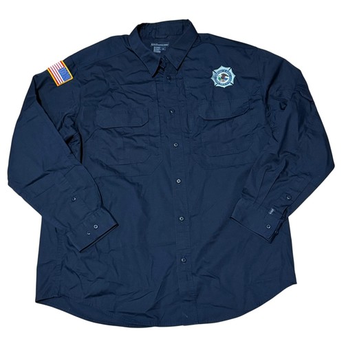 5.11 Tactical Shirt Mens XL DOJ Federal Bureau Prisons Lompoc Patch ...