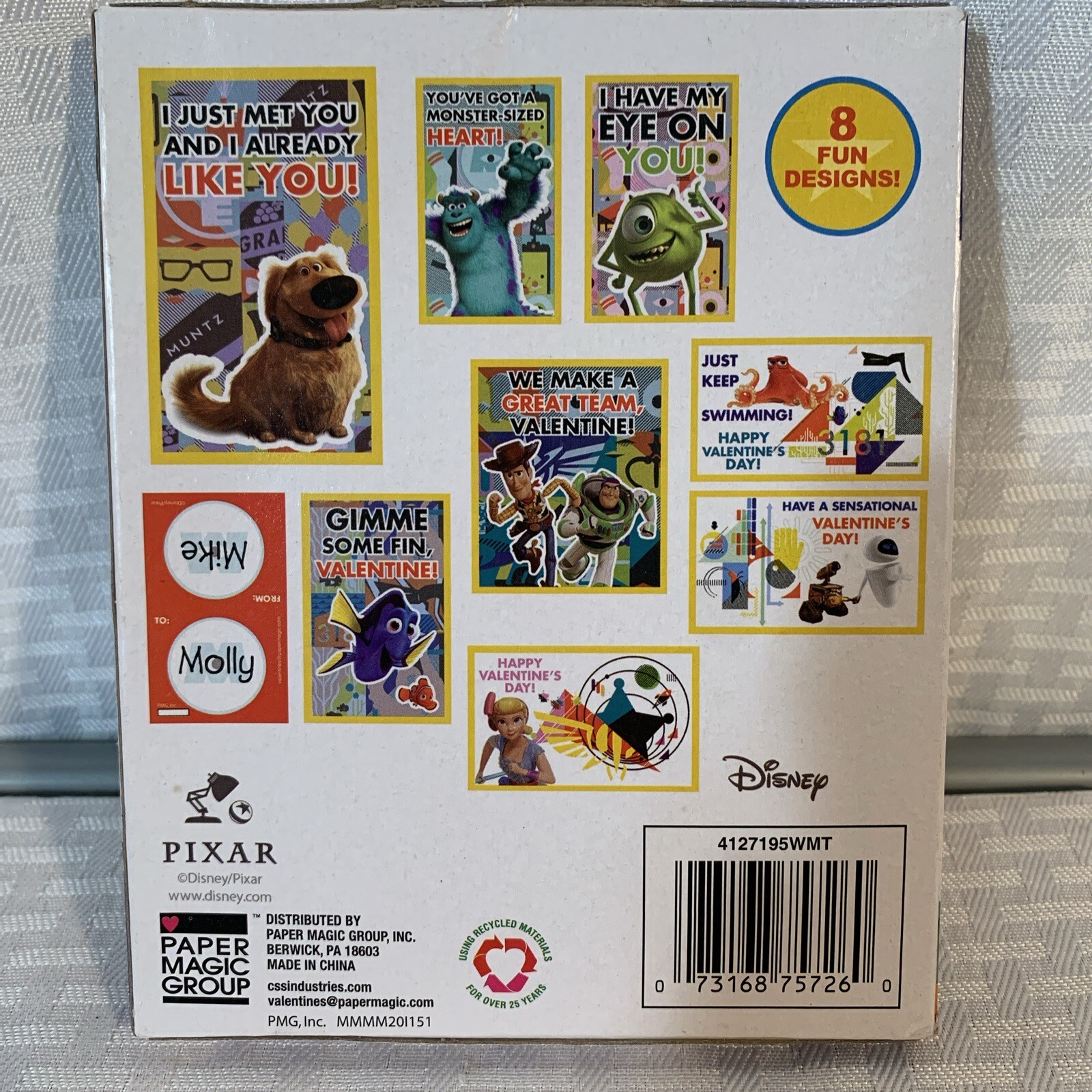 New Paper Magic Group Kids Exchange Valentines Pixar 32 CT Box | eBay