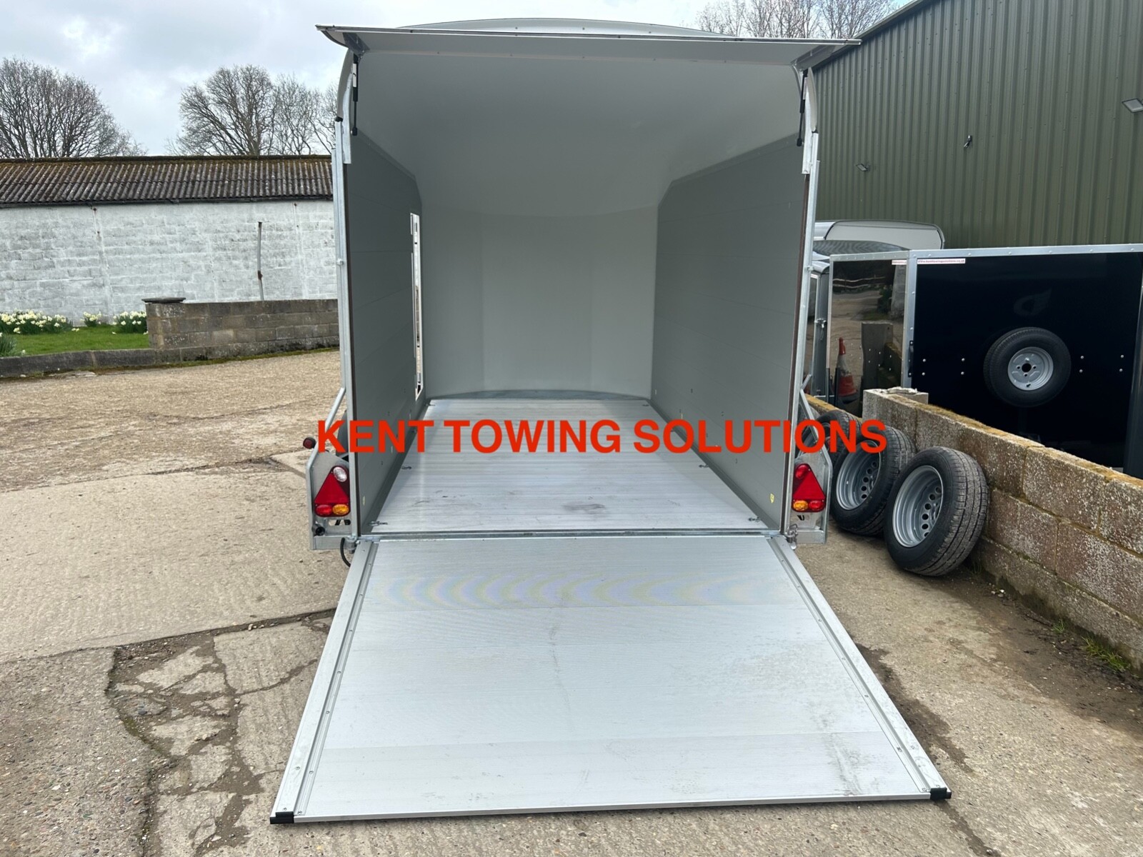 New Debon C700 Large Box Trailer 12ft x 6ft x 6.5ft Ramp+Door+Ali Sides ...