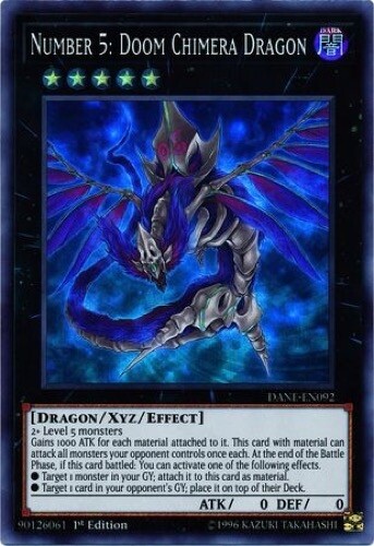 Number 5: Doom Chimera Dragon (DANE-EN092) - Super Rare - 1st Edition ...