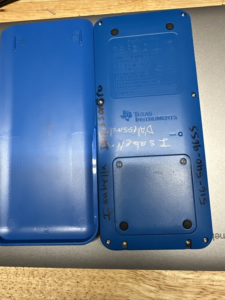 Texas Instruments TI-84 Plus CE Bionic Blue Graphing Calculator & Cover ...