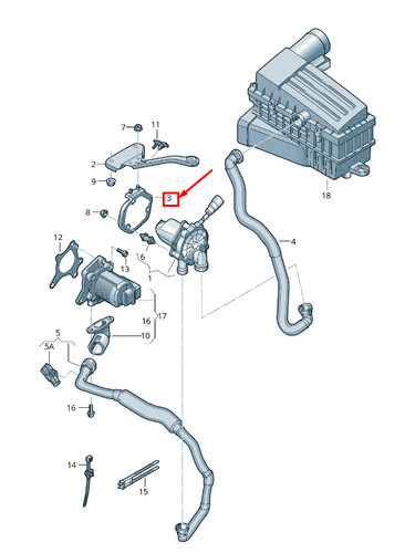 VW BEETLE 5C SECONDARY AIR INJECTION PUMP BRACKET 5C0906618 ORIGINAL | eBay