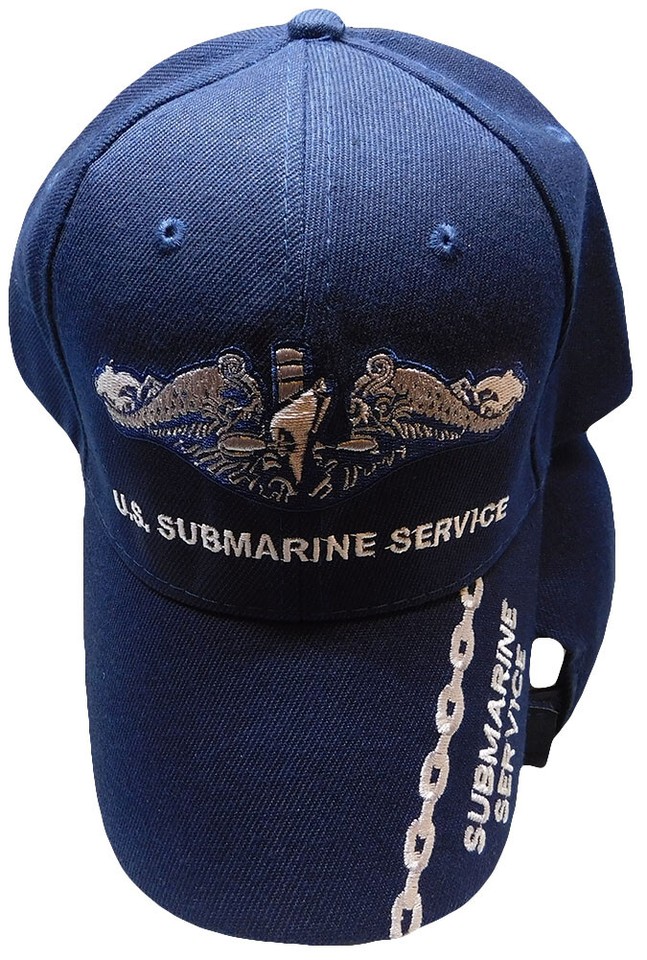 U.S. Navy Submarine Service SVC Dark Blue Embroidered Cap Hat CAP ...