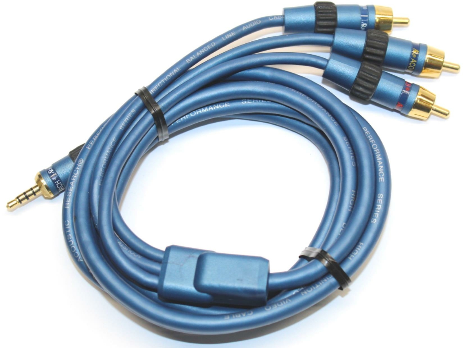 Acoustic Research Performance Series 3-RCA Male HD Audio Video AV Aux ...