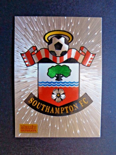 1995 MERLIN ULTIMATE *SOUTHAMPTON FOOTBALL CLUB* FOIL CLUB LOGO CARD ...