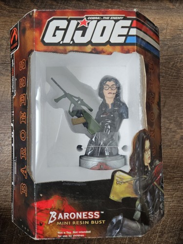 estate sale gi joe cobr baroness mini resin bust mib moc 552 of 2880 | eBay