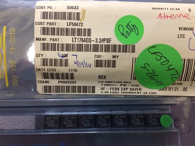 LT1764EQ-3.3#PBF LTC LT1764EQ-3.3 IC REG LINEAR 3.3V 3A 5DDPAK ROHS 2 PIECES | eBay