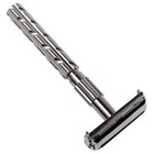 Parker 22R Gunmetal Design Safety Razor Butterfly Open & 5 Double Edge ...