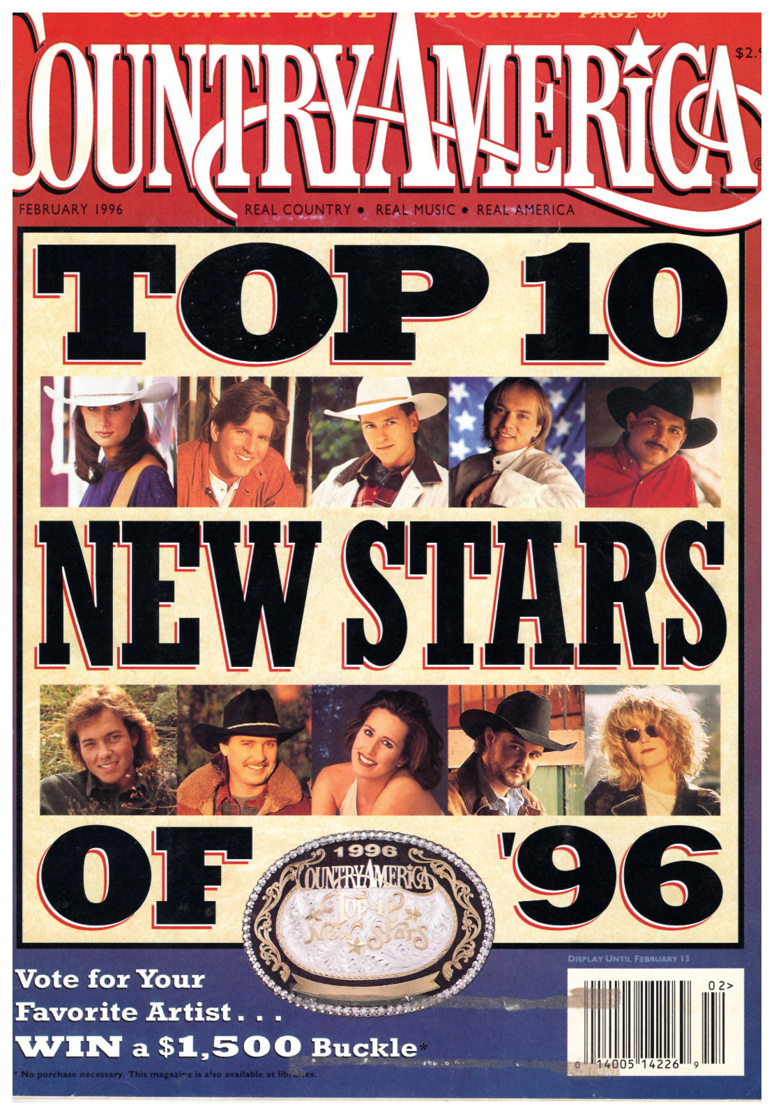 Country America Magazine February 1996 Top 10 New Stars of '96 Terri ...