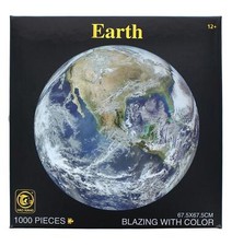 The Earth Round Jigsaw Puzzle Educational Game Large 26 Inch 1000 ...