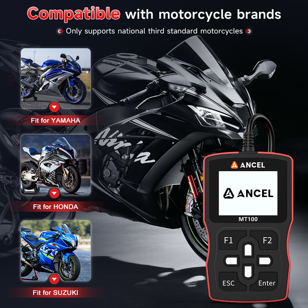 ATV Motorcycle Scanner Fit for YAMAHA/HONDA/SUZUKI Code Reader ...