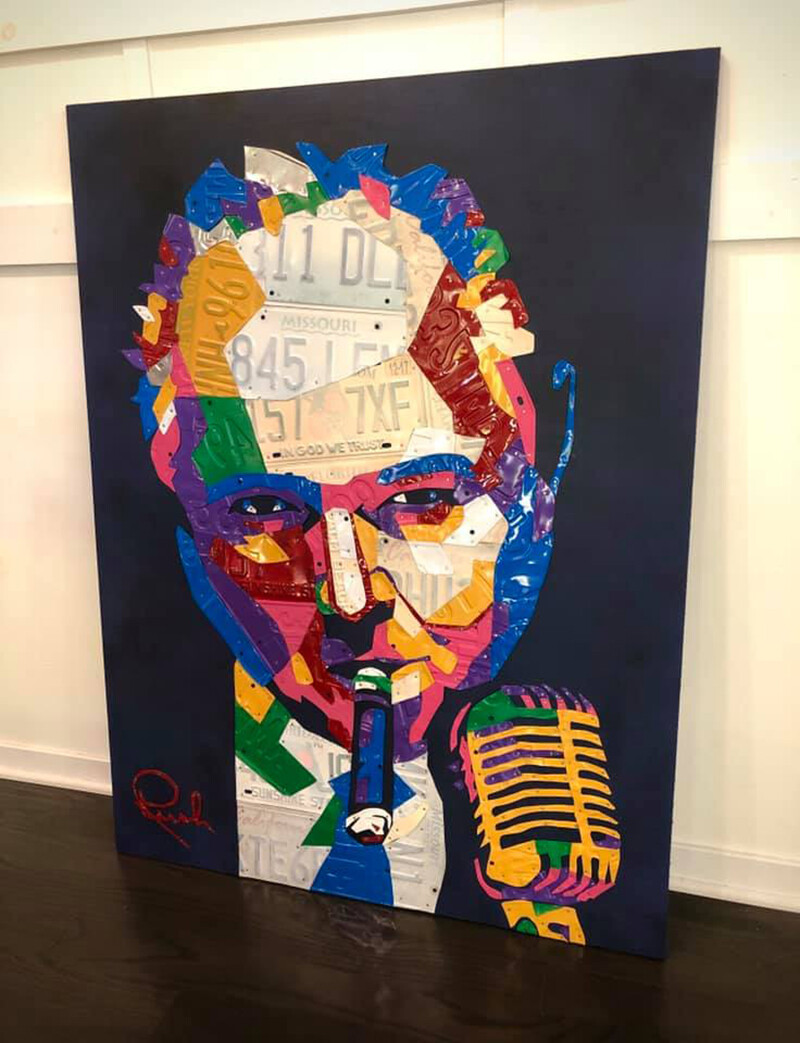 Rush Limbaugh Portrait License Plate Art Portrait | eBay