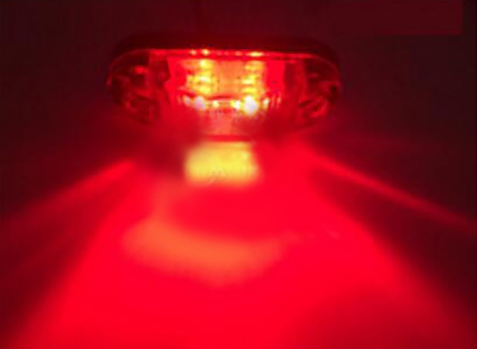 Side lights 6pcs Highlight piranha lights red LED lights truck signal ...