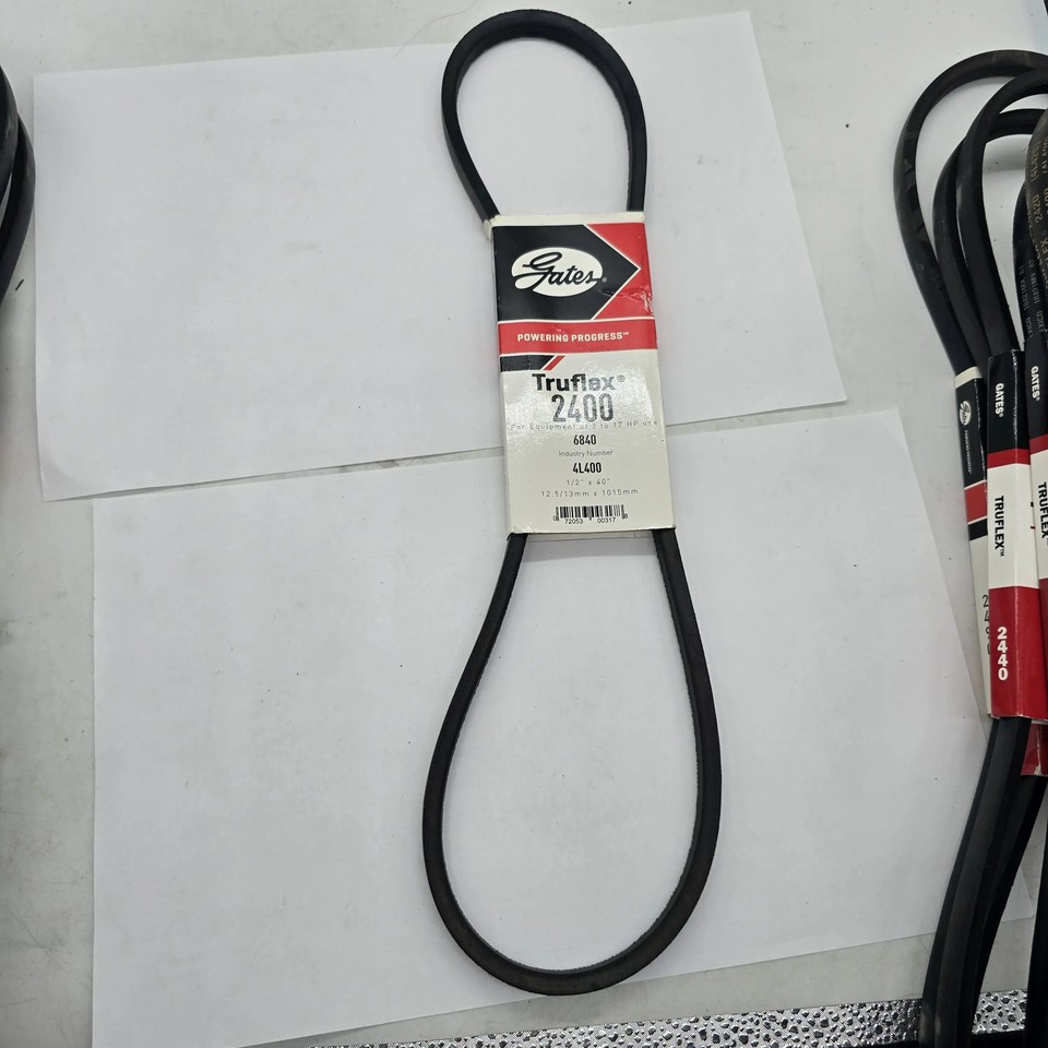 Gates Truflex Low Horsepower 2400 V belt 6840 4L400 1/2 x 40" 12.5/13mm ...