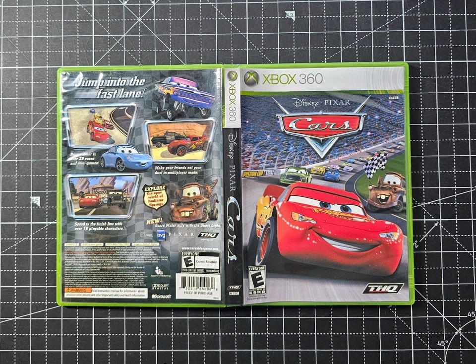 Xbox 360 Cars Disney PIXAR Custom Case - NO Game No Manual | eBay