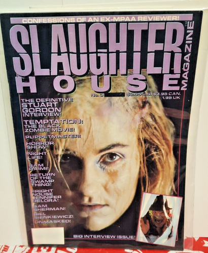 Slaughter House Magazine #3 FN- 1989 SPFX Horror Film Sam Raimi Swamp ...