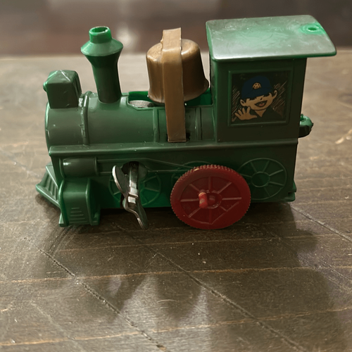 Vintage Tin Toy Train Wind-up Zig Zag Comic Express. Functional. | eBay