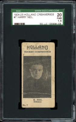 1924-25 Holland Creameries #7 Harry Neil SGC 20 | eBay