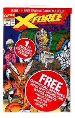X-FORCE 1, NM (9.4) 2nd APP DEADPOOL,SUN SPOT GIDEON CARD, POLYBAG, NEG ...