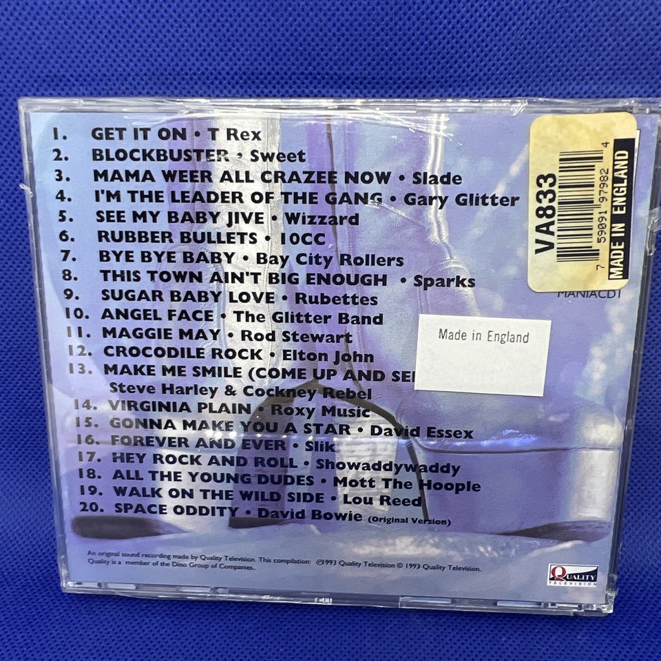 Various - Glam Mania - 20 Glamtastic Hits (CD) NEW AND SEALED SWEET ...