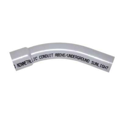 Kraloy 078602 B40STD1045 1" Bell End PVC Conduit Elbow 45° Standard ...