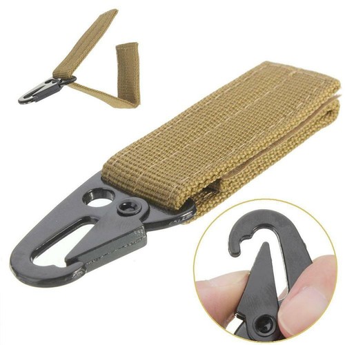 Outdoor Nylon Key Hook Webbing Molle Buckle Hanging Carabiner Useful ...