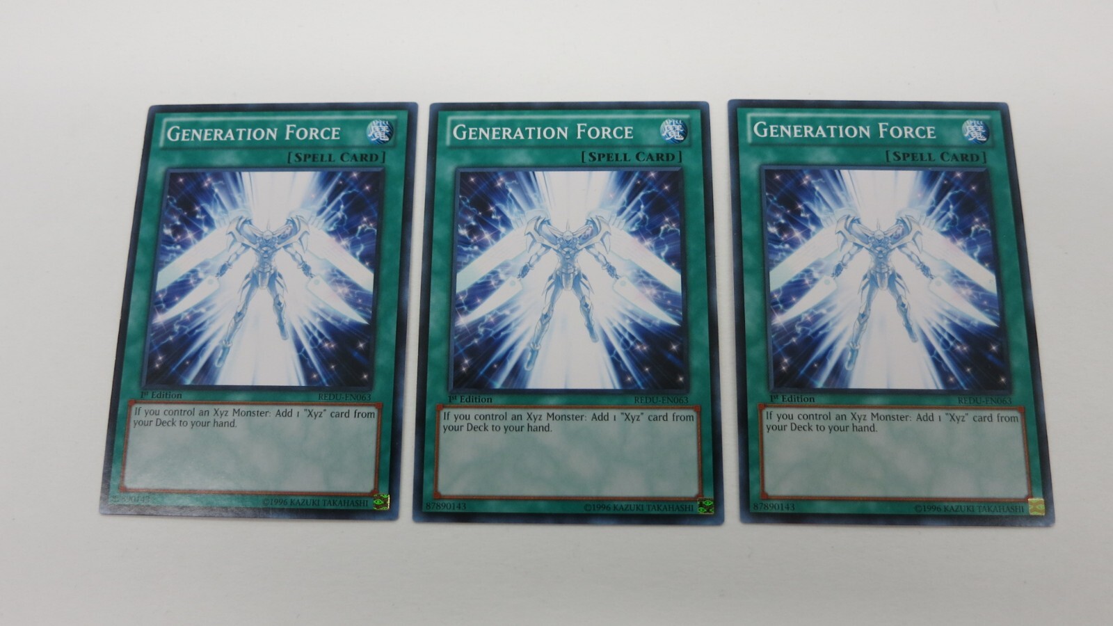 3x GENERATION FORCE SPELL REDU-EN063 1ST EDITION COMMON YUGIOH NM ...