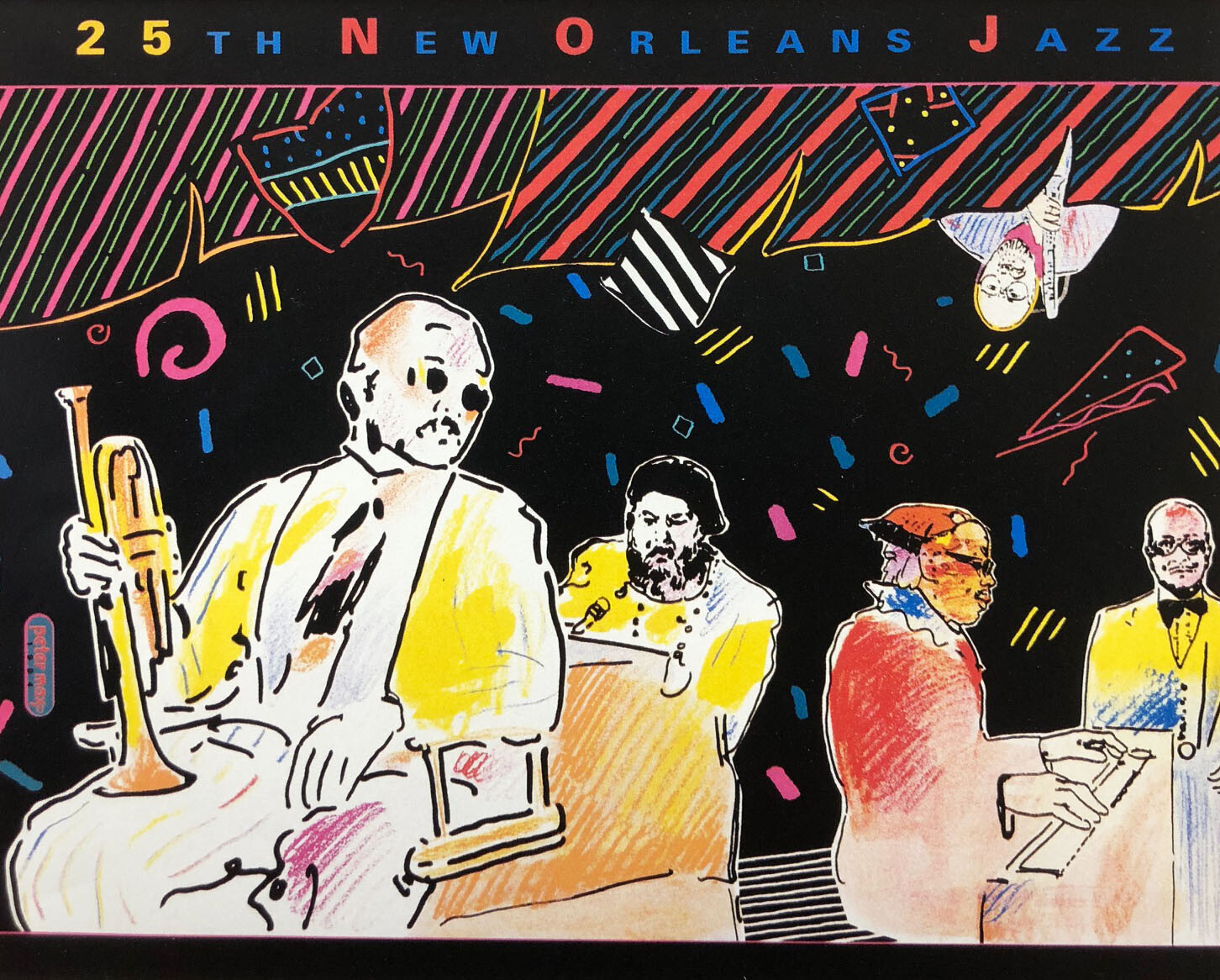 Peter Max "New Orleans Jazz Festival" CUSTOM FRAMED Print Art POP Music ...