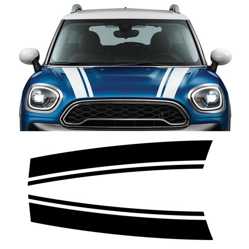 Exact Fit Bonnet Stripes Decal Air Release Vinyl Fit Mini Countryman ...
