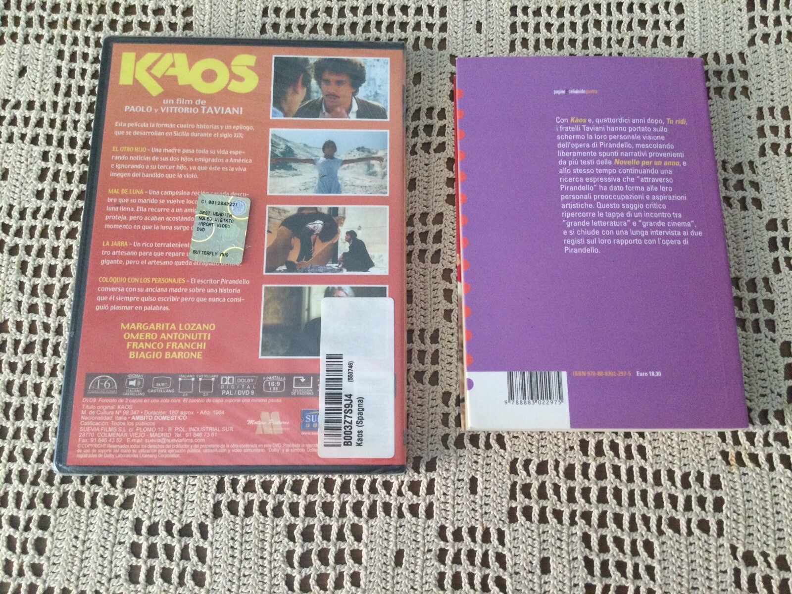 Kaos DVD dei Fratelli Taviani + saggio monografico Guido Bonsaver, Kàos ...