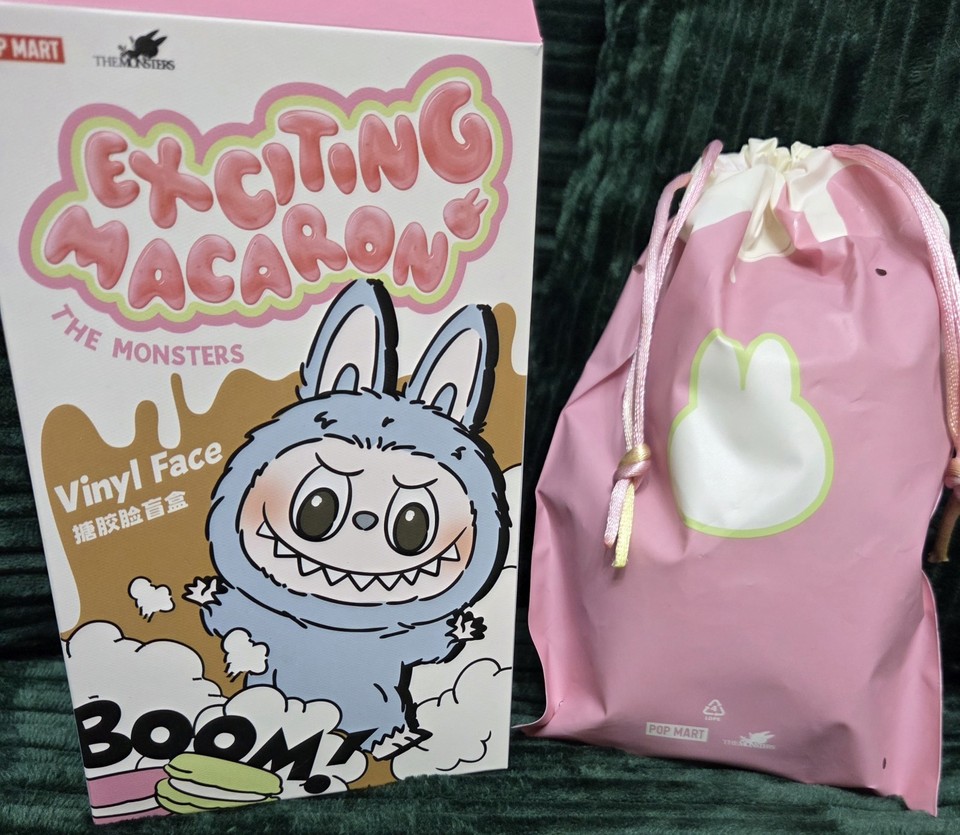 Labubu Authentic Pop Mart Exciting Macaron Toffee New Open Box | eBay