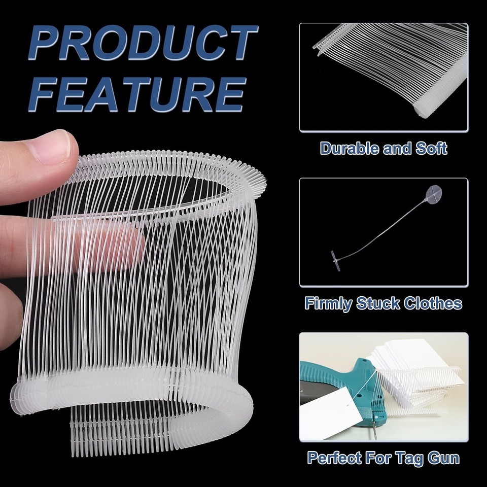 2" Standard Tagging Fasteners 2000-Pack Plastic Price Tagging Barbs ...