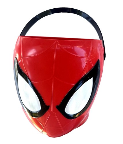 Spiderman Bucket Pail Halloween Candy Sand Cars Costume Accessory Trick ...