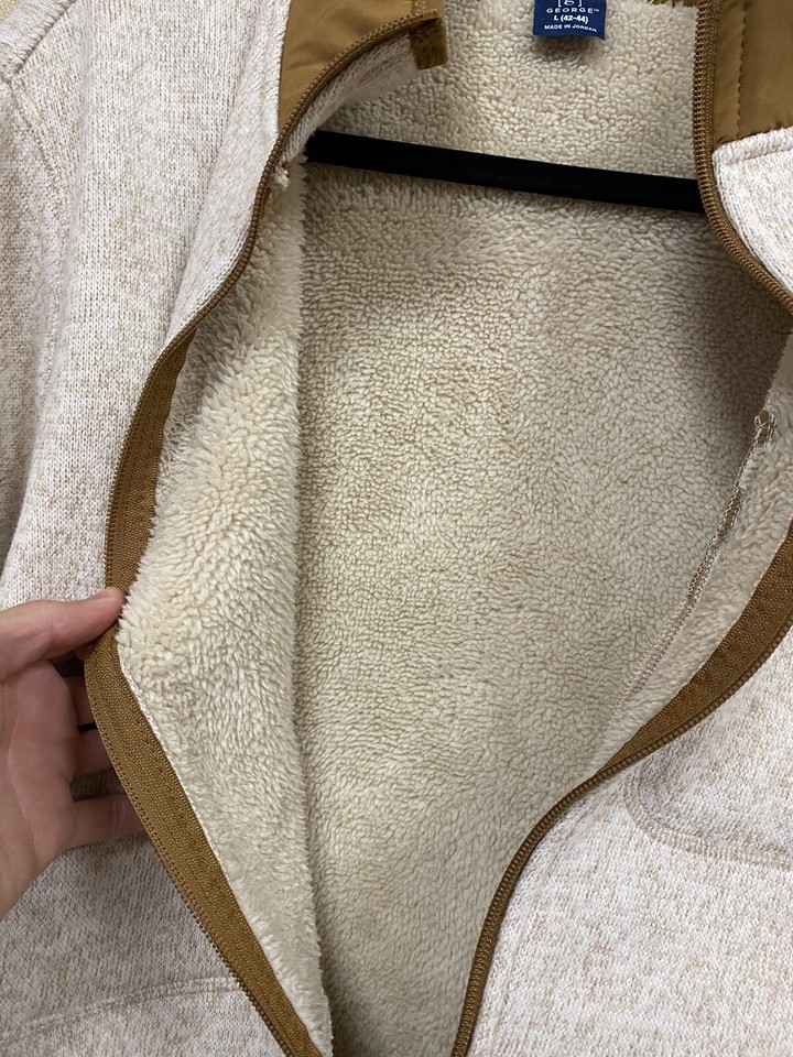 George Mens tan colored softshell size L heavy weight jacket | eBay