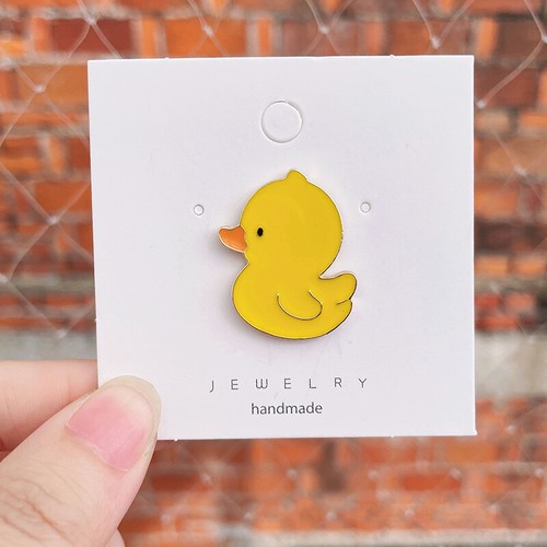 Cute Brooch Cartoon Little Yellow Duck Clothes Accessories Pin Bad.yp ...
