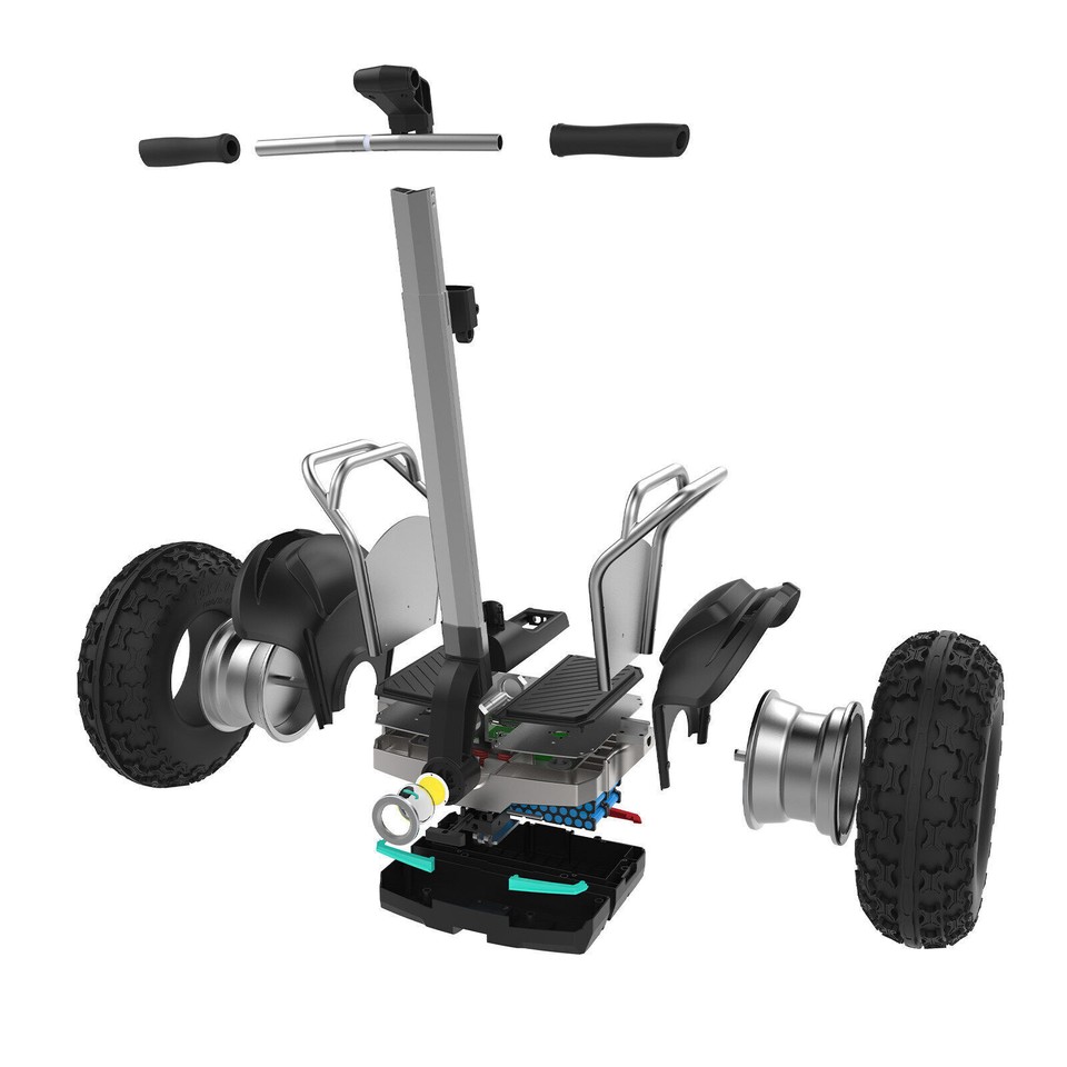 3000W/67.2V 15.6AH Dual Motor 20in Off Road Electric Self Balance ...