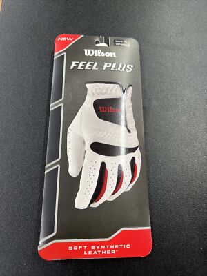 Wilson Feel Plus Men’s Soft Golf Glove Left Hand XL White NEW | eBay