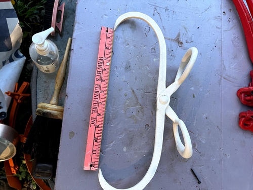 Vintage Antique Steel Ice/Hay Tongs- 12" Jaw Opening | eBay