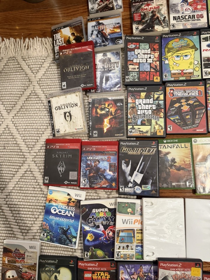 Used EMPTY Video Game Cases Lot 67 PS2 WII PS3 XBOX (NO GAMES NO ...