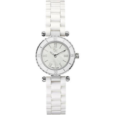 Guess Women's Watch Mini Chic Quartz White Mop Dial Ceramic Bracelet ...