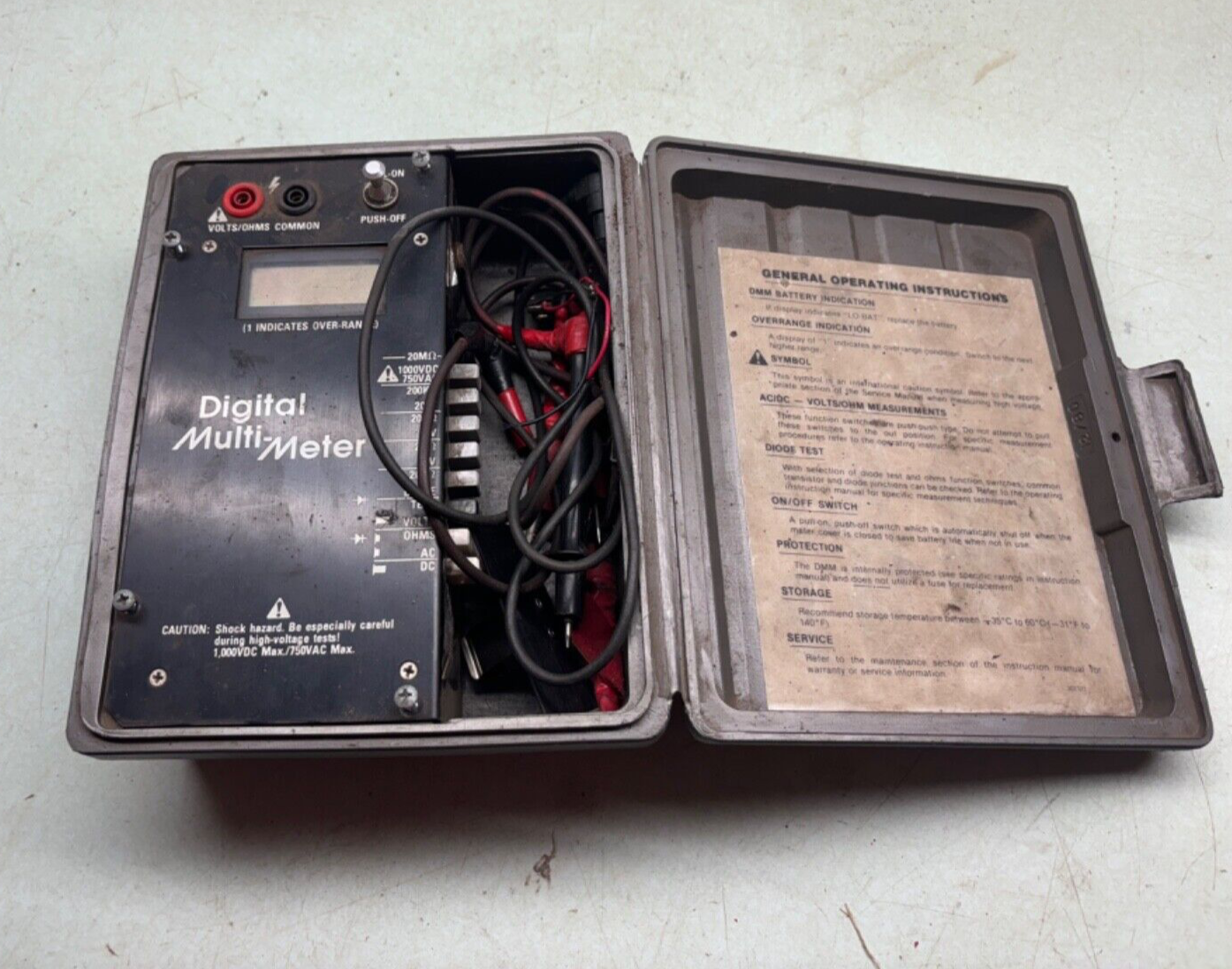 OTC Digital Multimeter 3450 - 1000 Vdc / 750 Vac Test Leads Vintage | eBay