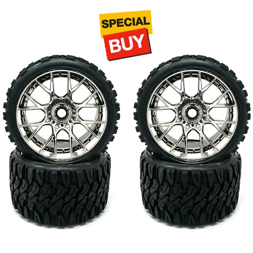 Sweep Racing SRC Monster Truck Terrain Crusher Belted Tire Silver Wheel ...