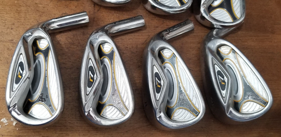 Taylor Made R7 Iron Set of8 Heads Only 4+5+6+7+8+9+PW+AW EXCELLENT ...
