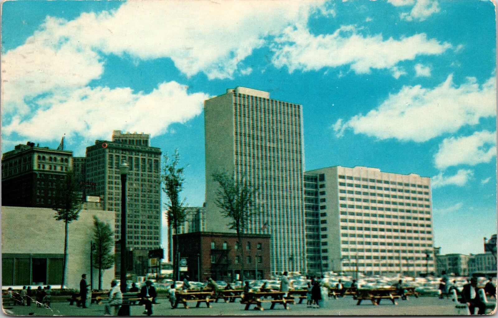 Detroit Civic Center Detroit MI Postcard Chrome Posted 2573 | eBay