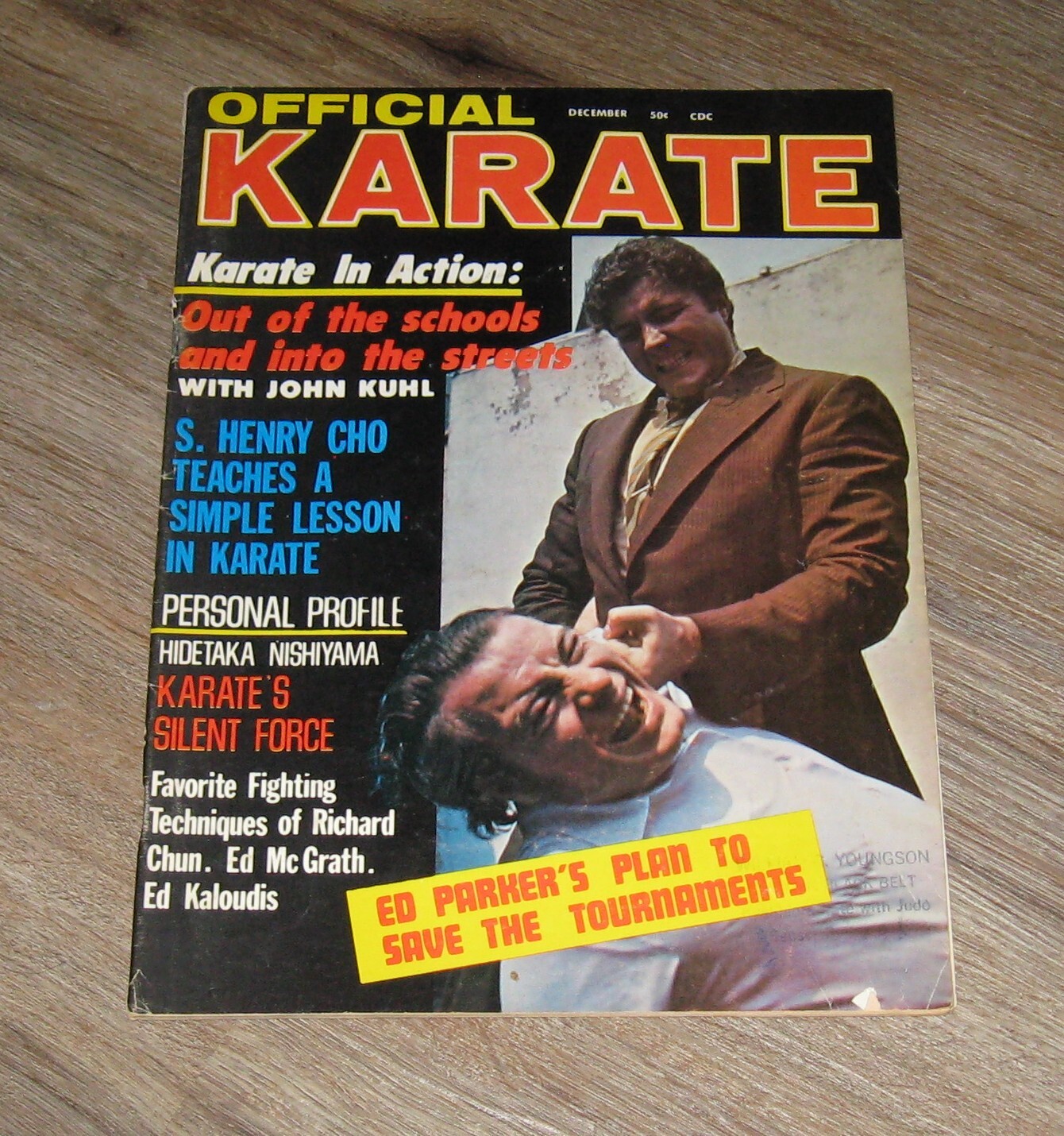 Official KARATE magazine December 1970 John Kuhl ED PARKER Martial Arts ...