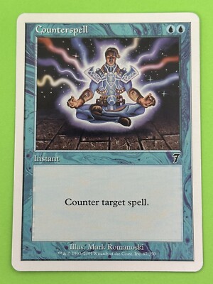 Counterspell NM MTG 7th Edition common blue instant Never played | eBay