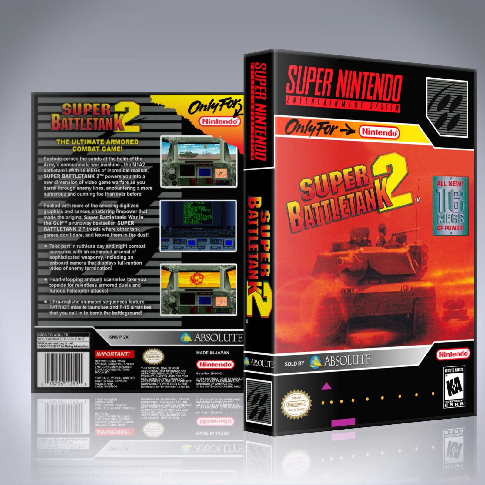 SNES Case - NO GAME - Super Battle Tank 2 | eBay